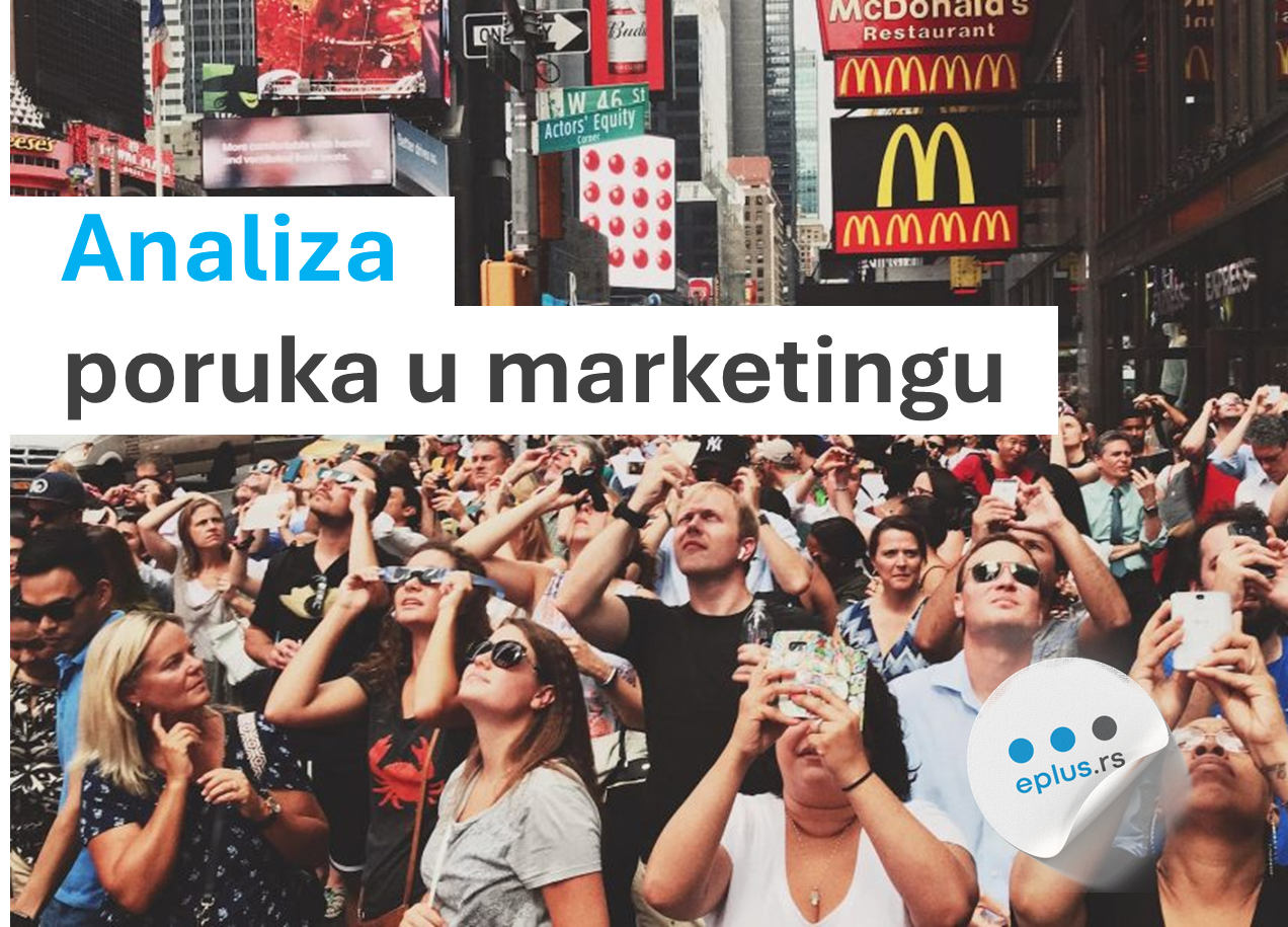 Analiza poruka u marketingu - ePlus Marketing Centar
